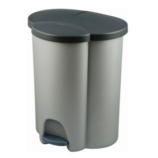 Trio 3-compartment waste sorting bin - 17 + 17 + 6-litre – Garden Seeds ...