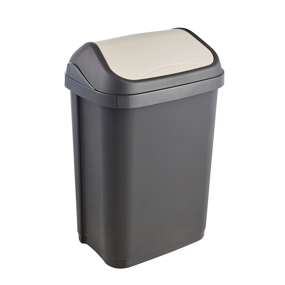 Dust bin with a rotating lid - Swantje - 25 litre - graphite grey ...