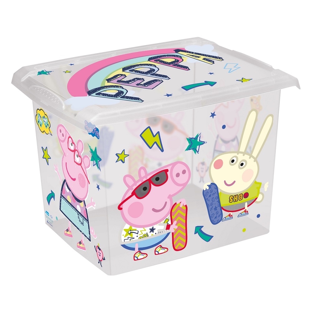 Transparent pale grey 20.5-litre Filip 'Peppa' storage box – Garden ...