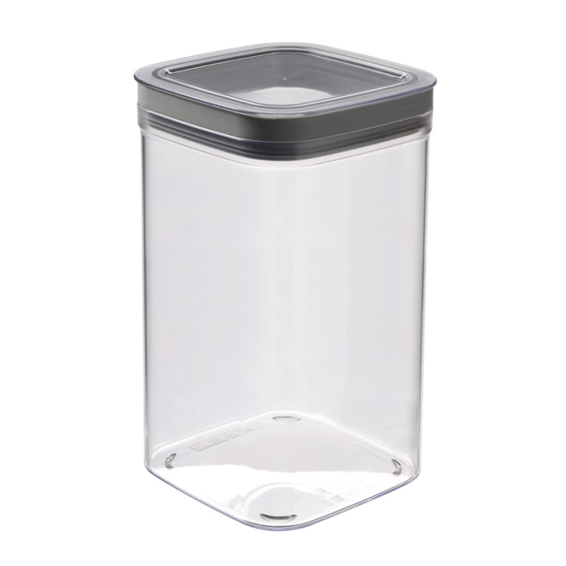 Dry goods container, storage box - Dry Cube - 1.8 litre - grey – Garden ...