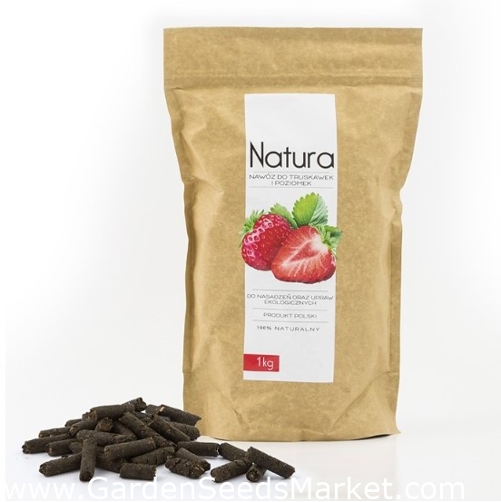 BIO Jordbærgjødsel for økologiske kulturer - Natura - 1 kg - – Garden Seeds Market | Gratis frakt