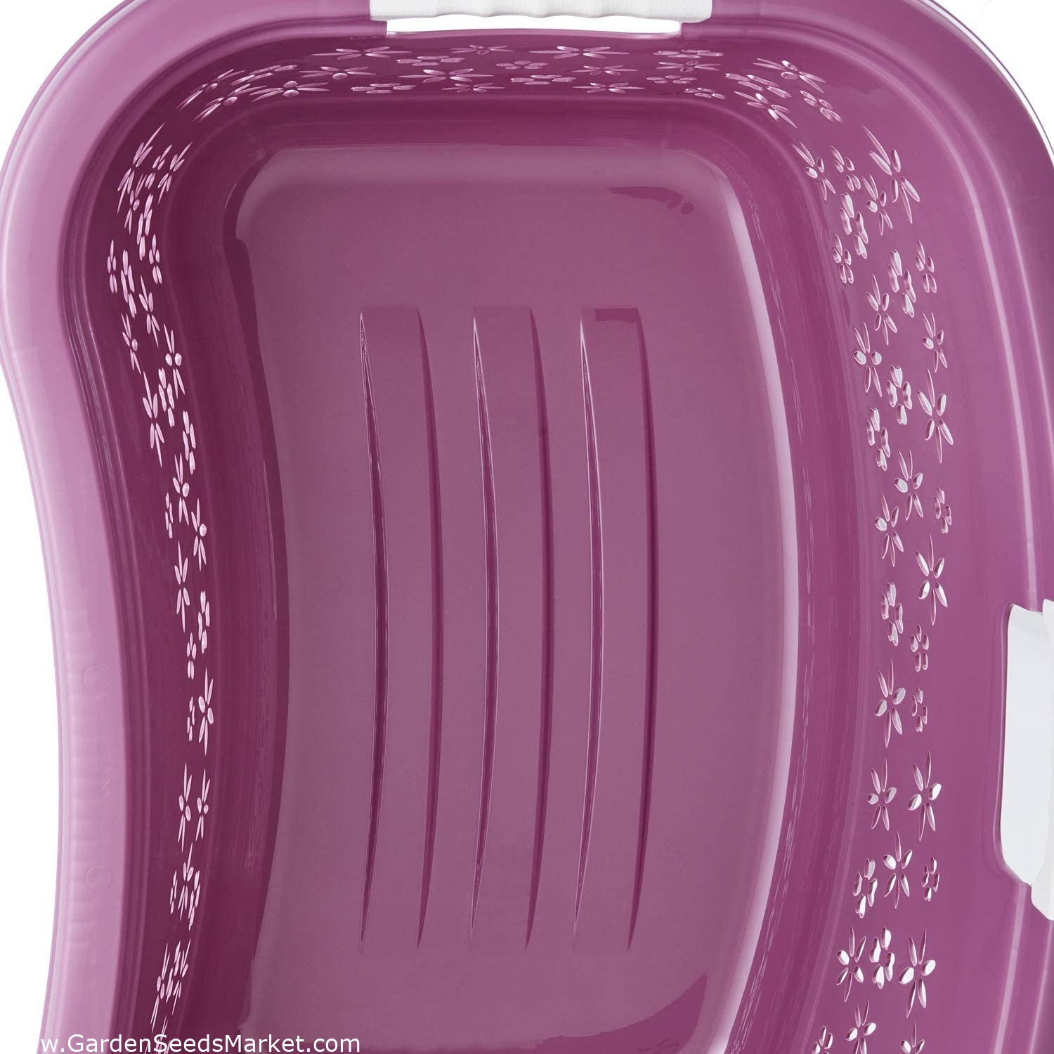 Ergonomic laundry basket with soft handles - Lasse - berry – Garden ...