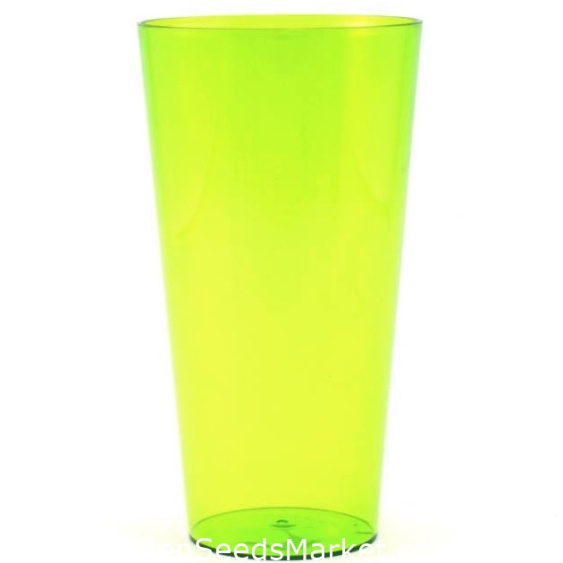 Tall pot casing with an insert "Vulcano Tube" - 20 cm - transparent ...