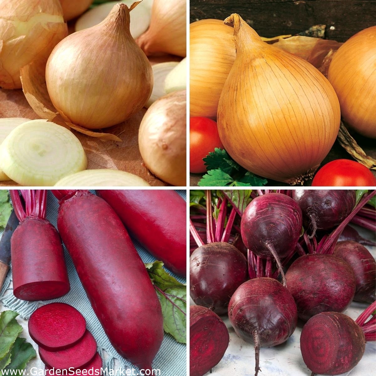Red beet and onion seeds - selection of 4 varieties – Garden Seeds ...